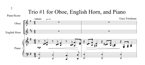 Sheet Music For Oboe Composers F Through H from Forrests Music