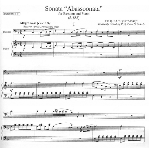 Bassoon Sheet Music For Bassoon Composers A Through D from Forrests Music