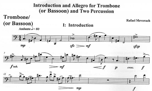 Sheet Music For Bassoon Composers M Through R from Forrests Music